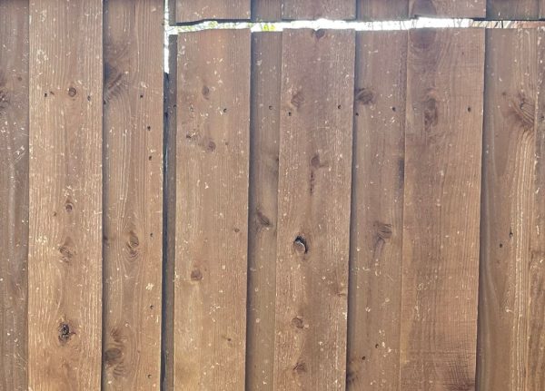 Hail Damage to Wood Fence • Fence Makeovers 2023