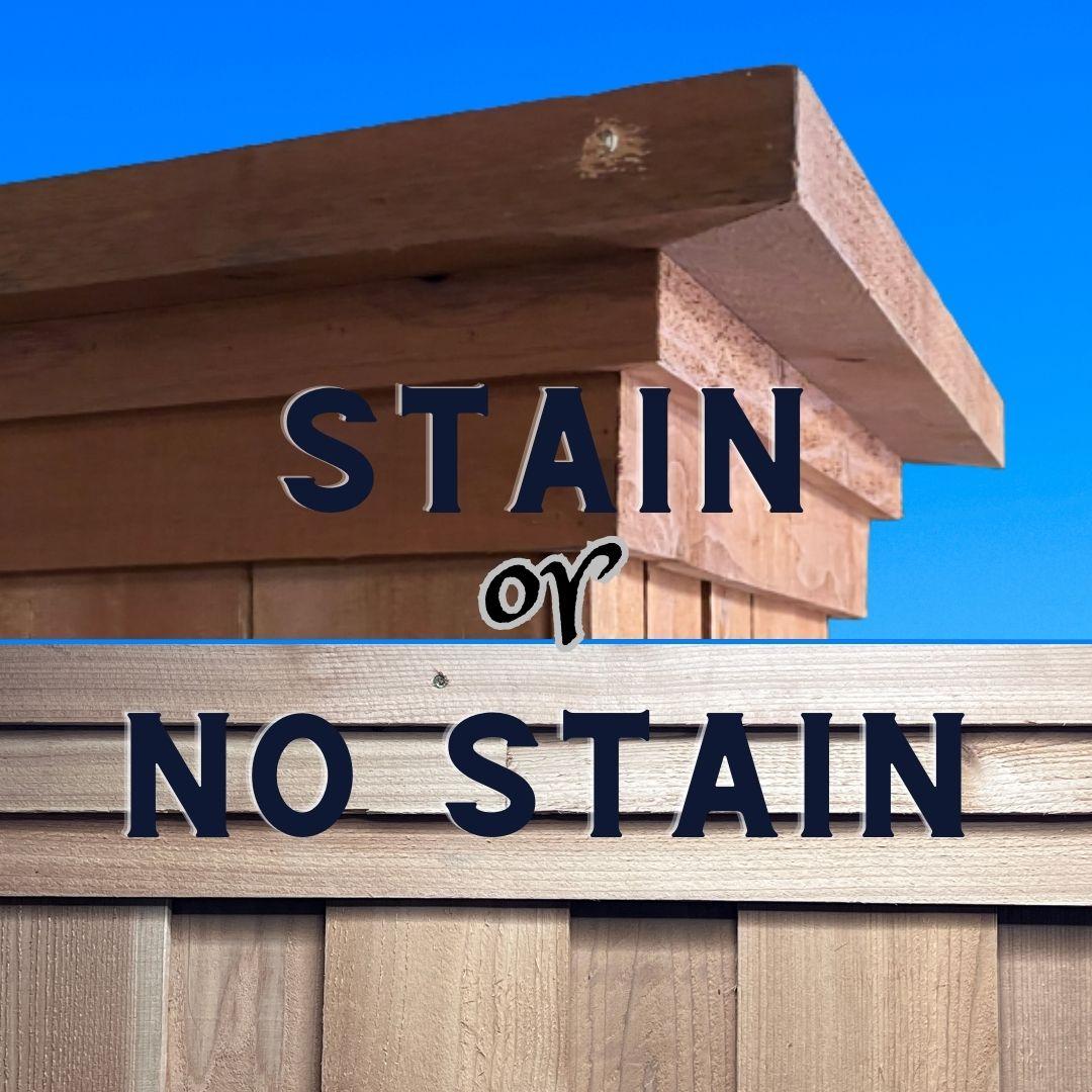 Do you stain top cap of fence in 2023 • Fence Makeovers