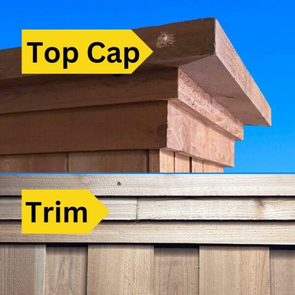 Do you stain top cap of fence in 2023 • Fence Makeovers