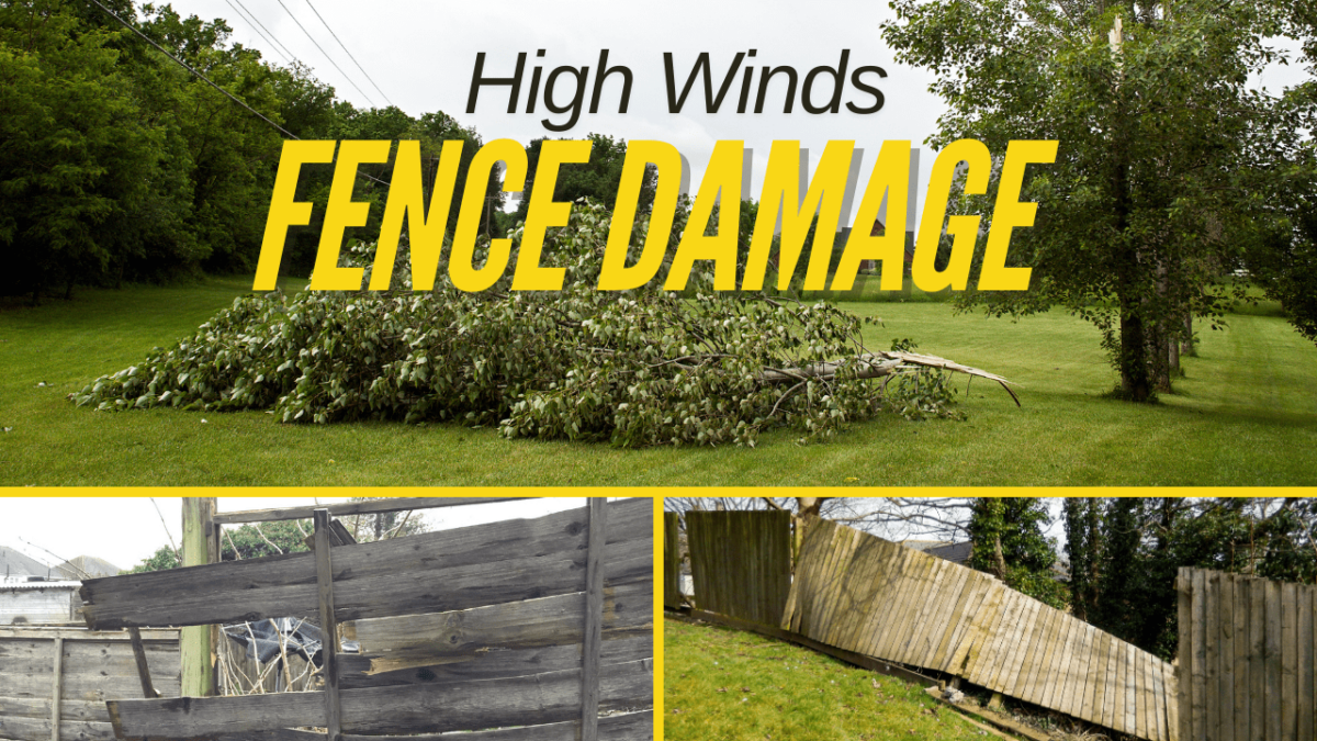 High Winds - Fence Damage in North Dallas • 2025 Fence Makeovers, LLC
